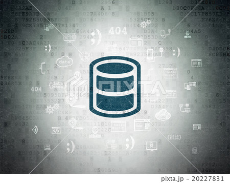 Programming concept: Database on Digital Paperのイラスト素材 [20227831] - PIXTA