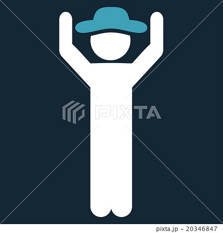 Human Figure Hands Up Iconのイラスト素材 [20346847] - PIXTA