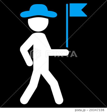 Human Flag Guide Iconのイラスト素材 [20347336] - PIXTA