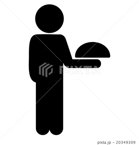 Human Figure Waiter Iconのイラスト素材 [20349309] - PIXTA