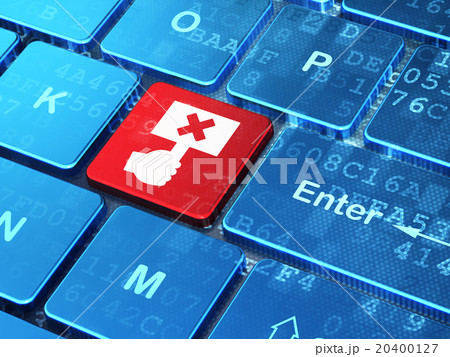 Politics concept: Protest on computer keyboardのイラスト素材 [20400127] - PIXTA