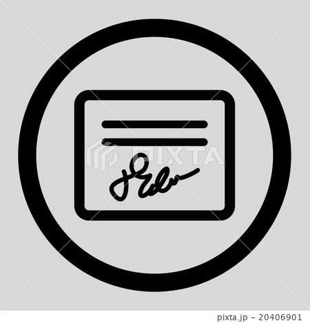 Contract Circled Vector Iconのイラスト素材 [20406901] - PIXTA
