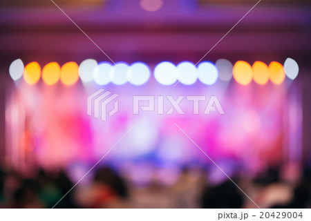 Bokeh lighting in concert with audience.の写真素材 [20429004] - PIXTA