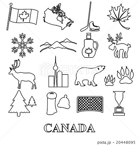 Canadian Symbols Drawing
