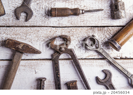 Mix of work toolsの写真素材 [20456034] - PIXTA