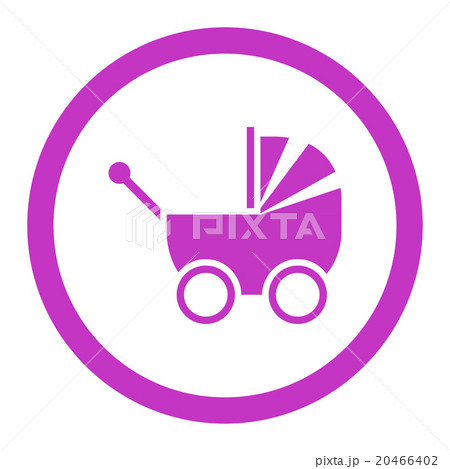 Baby Carriage Rounded Vector Iconのイラスト素材 [20466402] - PIXTA
