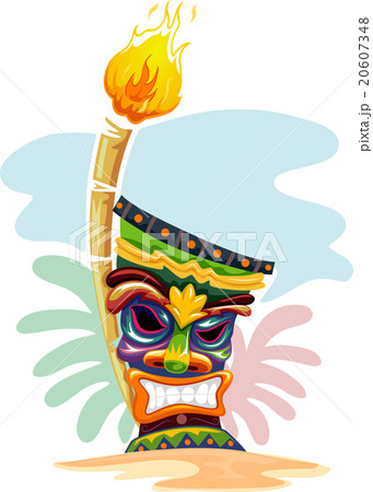 Tiki Torch Cartoon