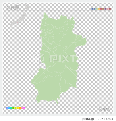 Map of Nara Prefecture - Stock Illustration [20645203] - PIXTA