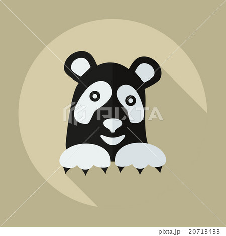 Flat modern design with shadow icons pandasのイラスト素材 [20713433] - PIXTA