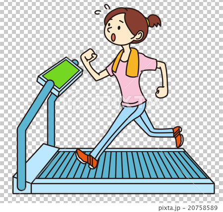 Running machine and ladies - Stock Illustration [20758589] - PIXTA