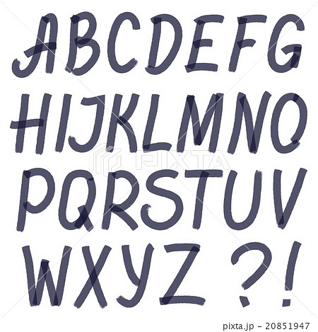 Handwritten Highlighter Alphabetのイラスト素材 [20851947] - PIXTA