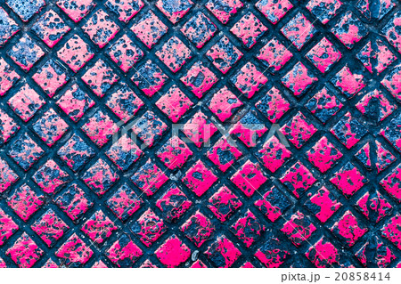 Background of metal plate in pink colorの写真素材 [20858414] - PIXTA