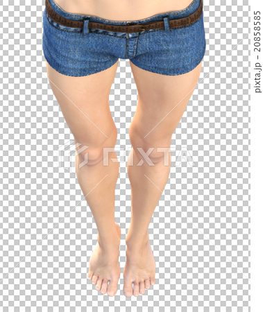 Ideal women's leg body Parts perming 3DCG... - Stock Illustration ...