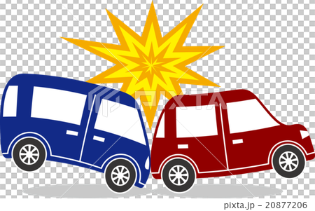 Rear-end collision - Stock Illustration [20877206] - PIXTA