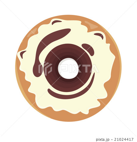 Sweet Donuts Set Design Flat Foodのイラスト素材 [21024417] - PIXTA