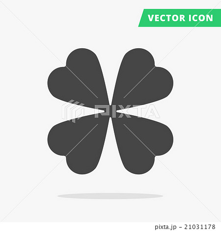 clover silhouette sign good luckのイラスト素材 [21031178] - PIXTA