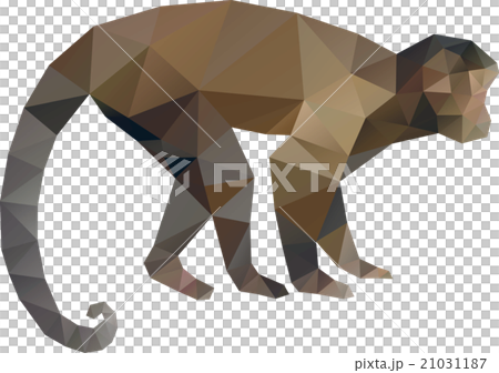 Polygonal Monkey - Stock Illustration [21031187] - PIXTA
