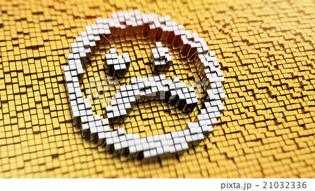 Pixelated sadのイラスト素材 [21032336] - PIXTA
