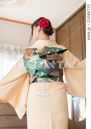 Traditional Japanese Kimonos Back View
