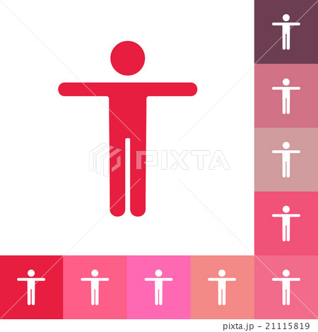 stick figure of human silhouetteのイラスト素材 [21115819] - PIXTA