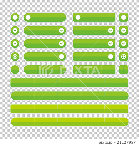 Green Button Menu Button Set - Stock Illustration [21127957] - PIXTA