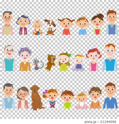 3 generations 3 family set - Stock Illustration [21144098] - PIXTA