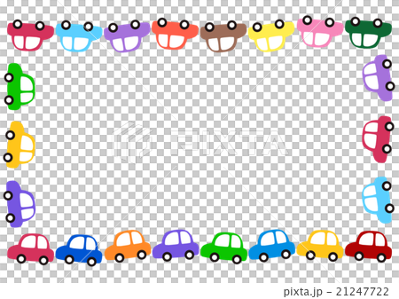 Colorful car frame - Stock Illustration [21247722] - PIXTA