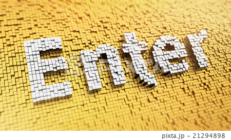 Pixelated Enterのイラスト素材 [21294898] - PIXTA