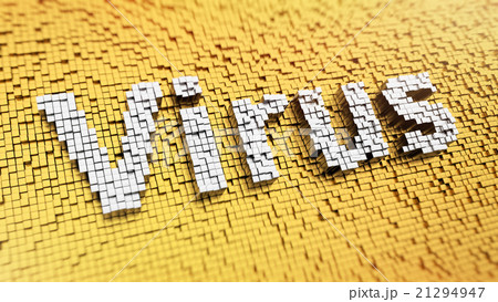 Pixelated Virusのイラスト素材 [21294947] - PIXTA