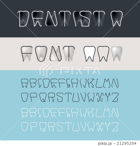 Tooth Fontのイラスト素材 [21295204] - PIXTA