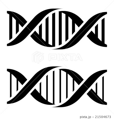 DNA simple black symbolsのイラスト素材 [21504673] - PIXTA