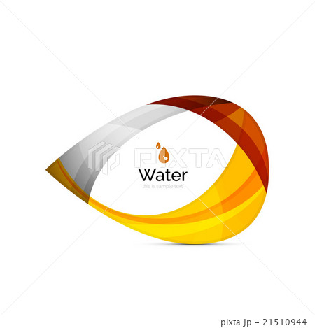 Abstract geometric water drop designのイラスト素材 [21510944] - PIXTA