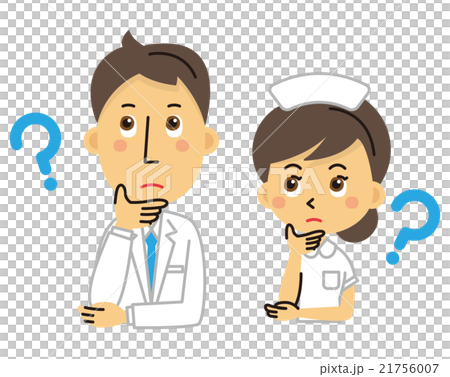 Nurse doctor question [three heads/series] - Stock Illustration ...