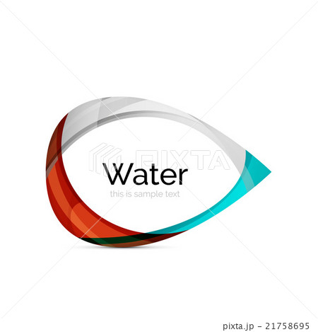 Abstract geometric water drop designのイラスト素材 [21758695] - PIXTA