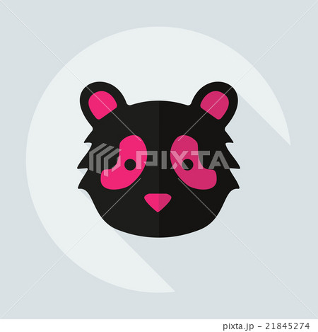 Flat modern design with shadow icons pandasのイラスト素材 [21845274] - PIXTA