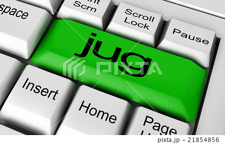 jug word on keyboard buttonのイラスト素材 [21854856] - PIXTA