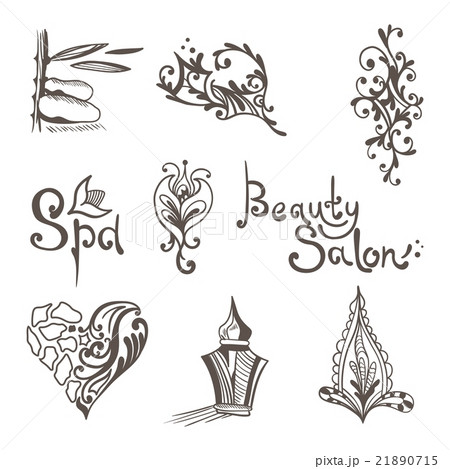 Oriental Spa Vector Logosのイラスト素材 [21890715] - PIXTA