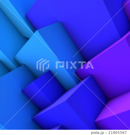 Abstract background with blue gradient cubesのイラスト素材 [21905567] - PIXTA