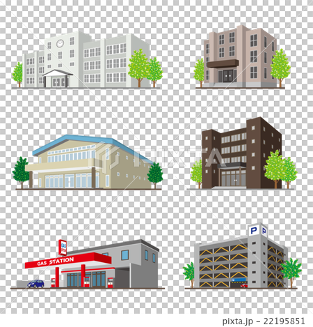 Building / solid figure - Stock Illustration [22195851] - PIXTA