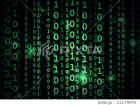Binary code in abstract backgroundのイラスト素材 [22279045] - PIXTA