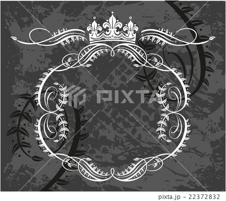 Decorative frame with crownのイラスト素材 [22372832] - PIXTA