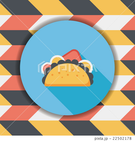 sandwich flat icon with long shadow,eps10のイラスト素材 [22502178] - PIXTA