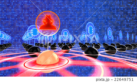 Hacker attacks network compromises nodeのイラスト素材 [22649751] - PIXTA