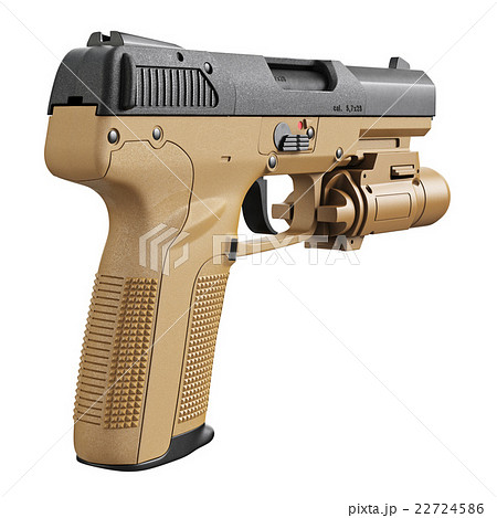 Gun beige military, policeのイラスト素材 [22724586] - PIXTA