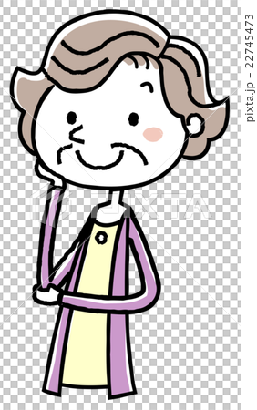 Illustration material: old man smiling woman - Stock Illustration ...