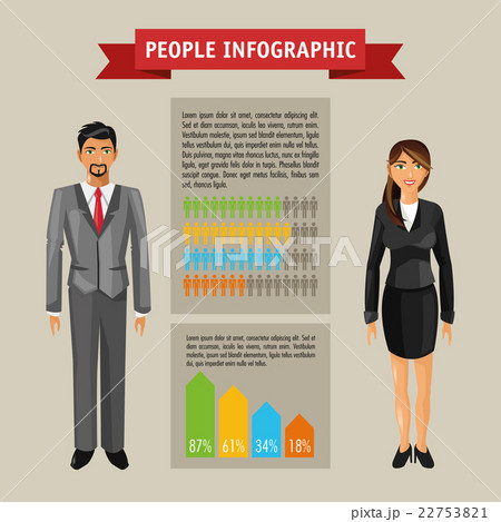People infographic designのイラスト素材 [22753821] - PIXTA