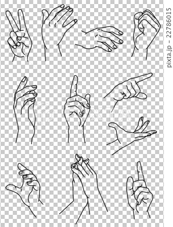 Hand expression - Stock Illustration [22786015] - PIXTA