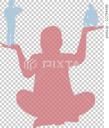 A woman to balance a man - Stock Illustration [22794496] - PIXTA