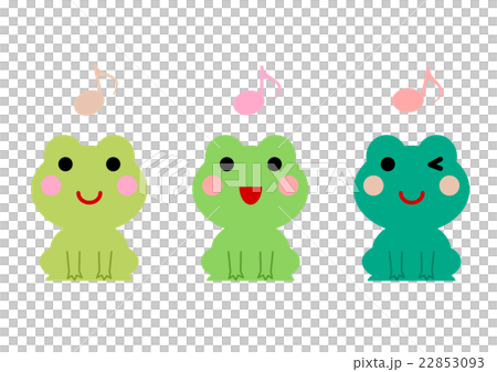 Notes and frog illustrations - Stock Illustration [22853093] - PIXTA