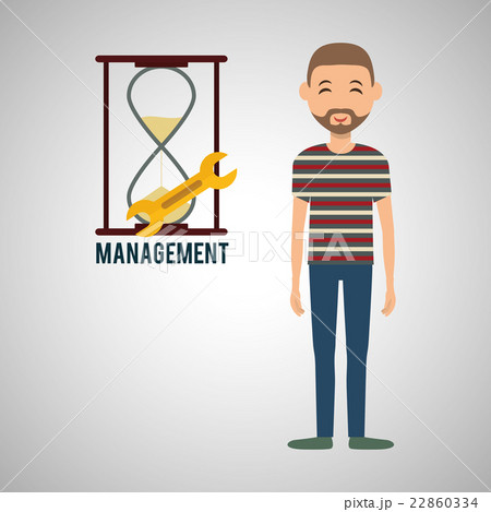 Management design. Person icon. Isolatedのイラスト素材 [22860334] - PIXTA